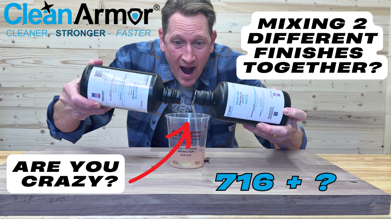 Mixing two different products for the perfect sheen – Lite n Done